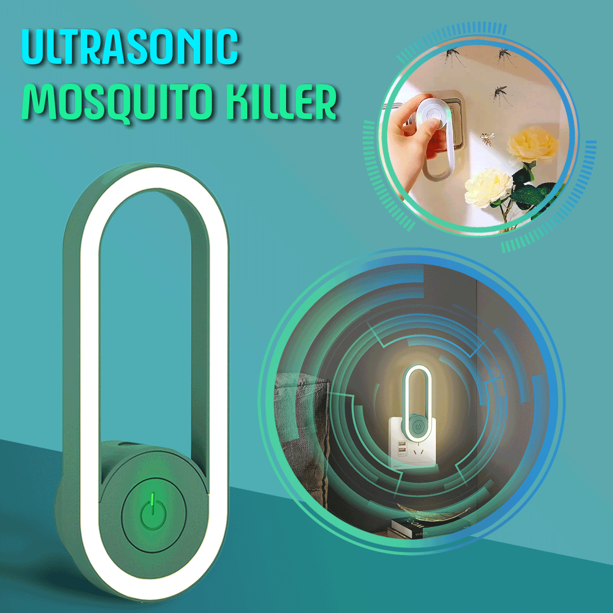 Ultrasonic Mosquito Killer with LED Sleeping Light – showyouu